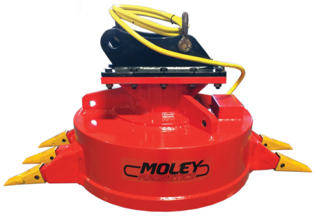 Moley Magnetics Scrap and Demolition Magnets | Shearforce Equipment